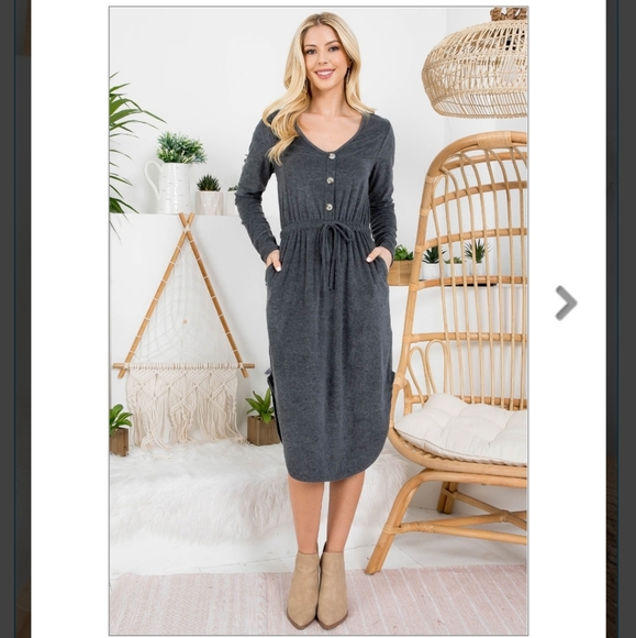 Gilli | Dresses | New Ladies Charcoal Dress | Poshmark